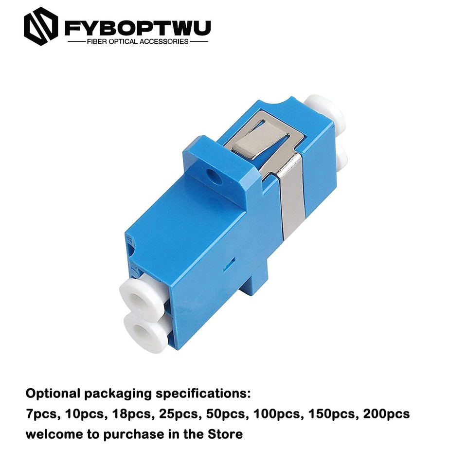 - 50 pcs LC Fiber Optic Coupler Adapter LC to LC Coupler Duplex ...