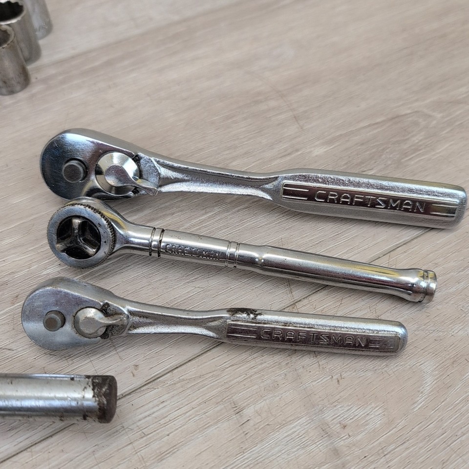 Craftsman USA Tool Lot Sockets, Ratchets & Extensions SAE & Metric Assorted | eBay