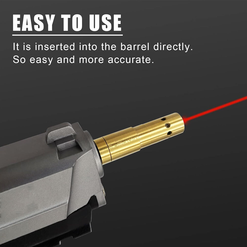Red Laser Boresighter End Barrel Laser Bore Sight Sighter .22LR for ...