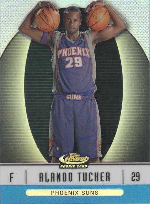 2006-07 Topps Finest - 2007-08 Rookie Alando Tucker #129 Blue Refractor ...