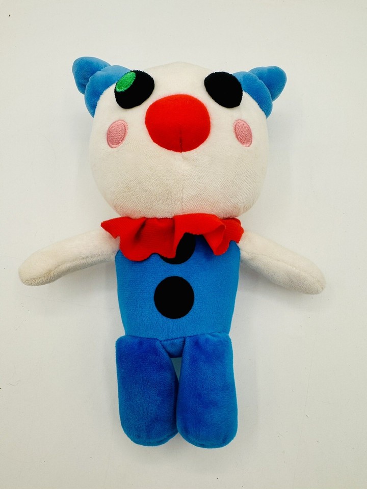 PIGGY Roblox Clowny Plush 9” White & Blue Mini Toon Stuffed Animal Toy ...