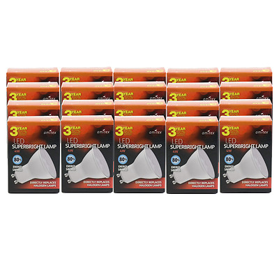 Amitex AX249 Super bright Lamp 4W GU10 Warm White 20 Pack | eBay