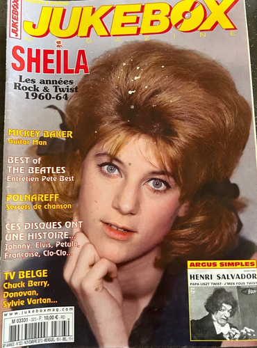 Juke box magazine n°323, Sheila, Michel Polnareff, Mickey Baker, Pete ...