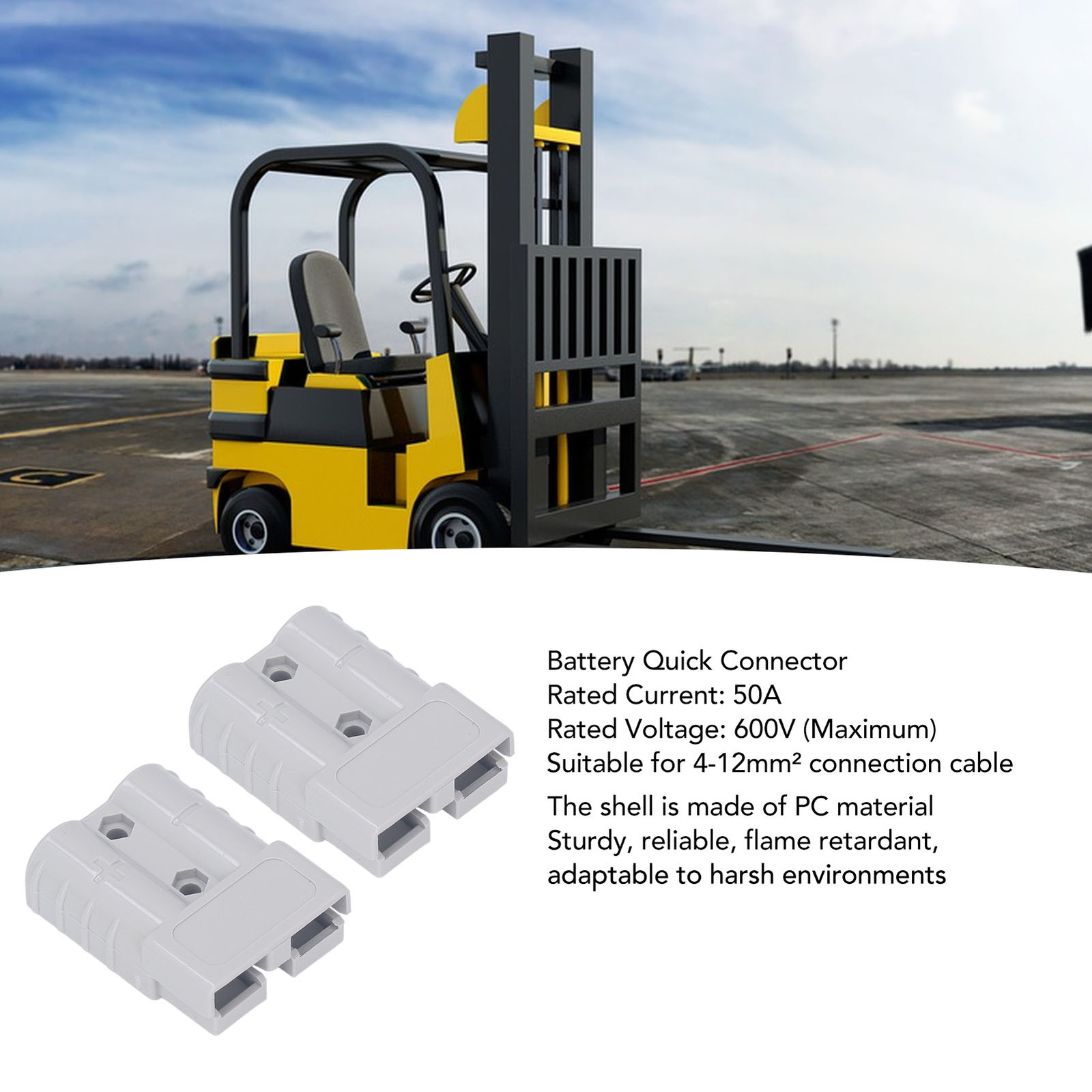 2 Set Battery Quick Connector Kit PC Shell Silver Plated Copper ...