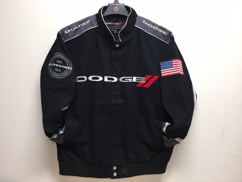 Authentic Dodge Racing Embroidered Cotton Twill Jacket JH Design Black ...