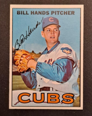 BILL HANDS CHICAGO CUBS 1967 TOPPS # 16 BASEBALL CARD-VERY NICE ...
