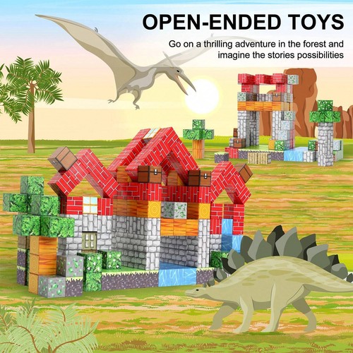 richforever25102PCS Magnetic Building Blocks World Set For Kids - Pixel ...