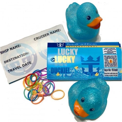 20 ROYAL CARIBBEAN CRUISING DUCKS TAGS LABELS ELASTICS & QR CODE ...