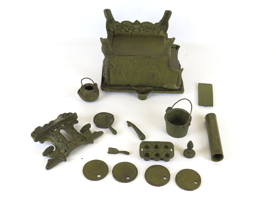 Vintage Model Stove Economic Cast Iron Kitchen Dollhouse Crescent USA ...