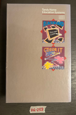 Tandy TRS-80 Color Computer Blackboard and Color It (Disk Version) Lot ...