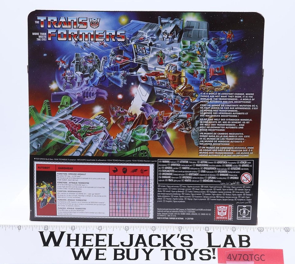 Hardhead Headmaster Transformers Reissue 2020 Hasbro Action Figure NEW ...