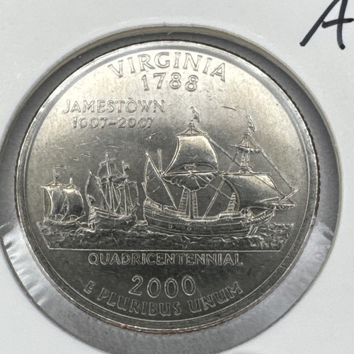2000 - D - Washington Quarter - Virginia - AU Condition | eBay