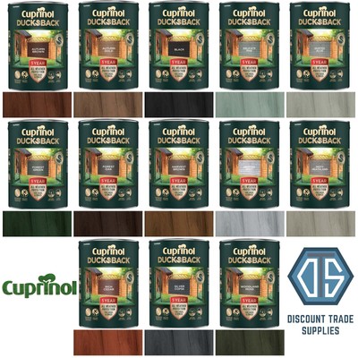 Cuprinol 5 year Ducksback All Colours Fence Wood Paint 5L FREE Next Day ...