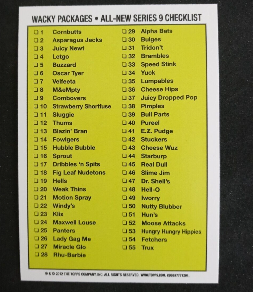 2012 Topps Wacky Packages All-New Series 9 Orange #55 Trux | eBay