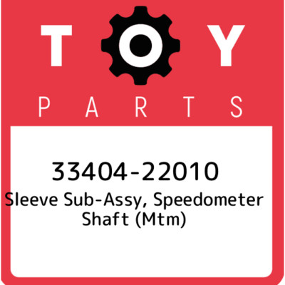 33404-22010 Toyota Sleeve sub-assy, speedometer shaft (mtm) 3340422010 ...