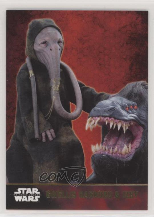 2015 Star Wars: The Force Awakens Series 1 Gold /100 Gwellis Bagnoro ...