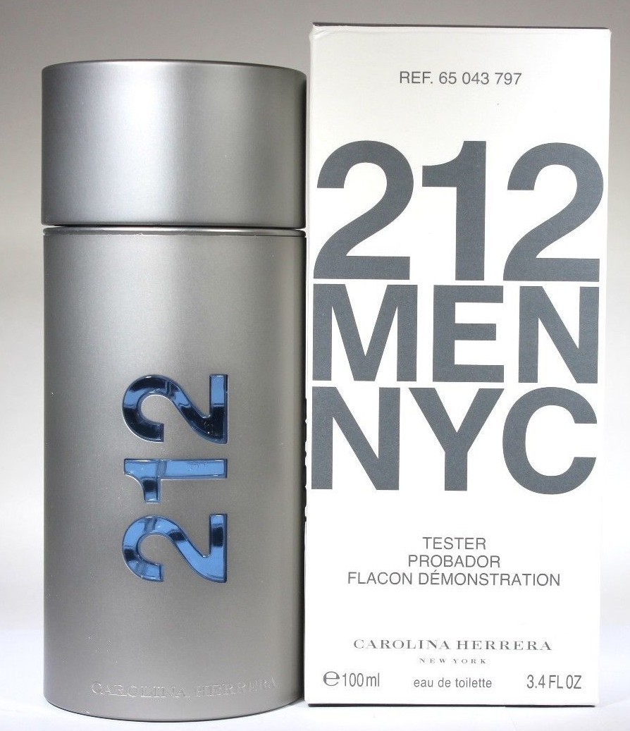 212 MEN NYC BY CAROLINA HERRERA 3.3OZ EDT SPRAY FOR MEN NEW IN UN BOX ...