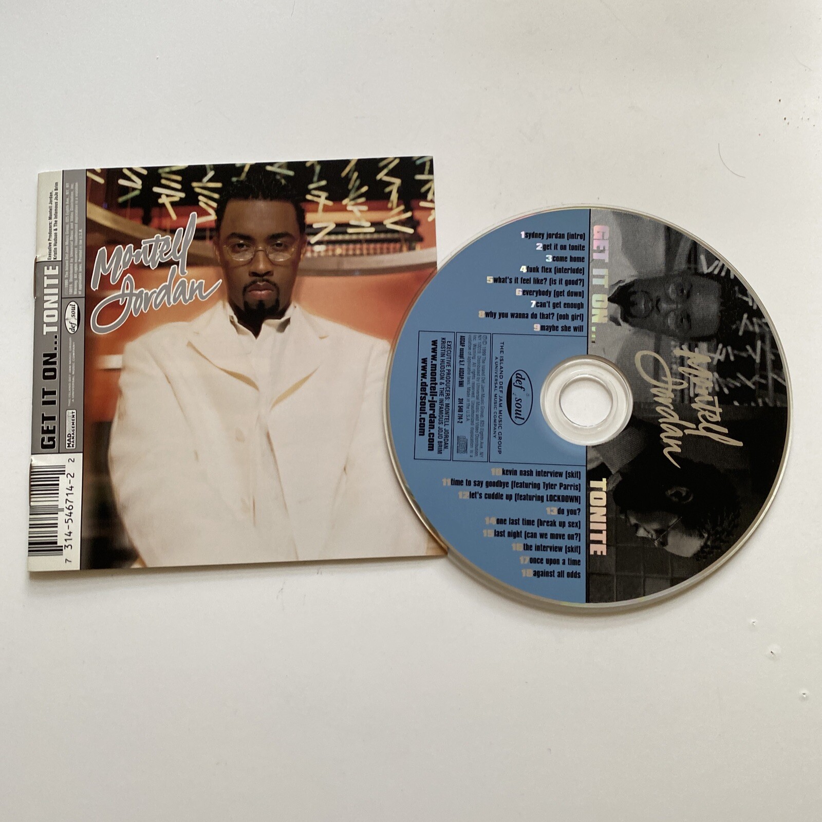 MONTELL JORDAN - Get It On Tonite (CD, 1999, Def Soul) - TESTED *NO ...