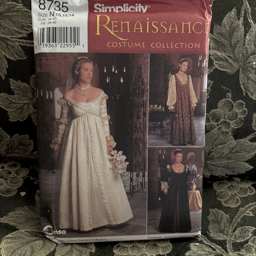 1999-Simplicity Renaissance Costume Collection No. 8735 UNCUT | eBay