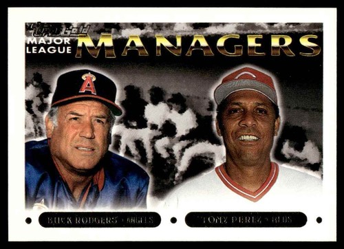 1993 Topps Gold Buck Rodgers/Tony Perez California Angels/Cincinnati ...