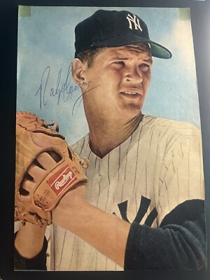 Ralph Terry Signed Photo JSA LOA 8x10 New York Yankees | eBay