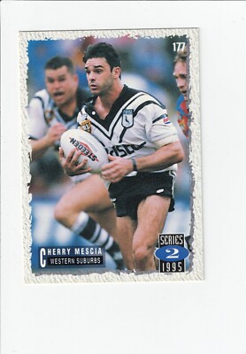 1995 Series 2 Rugby League Cherry Mescia #177 (Western Suburbs Magpies ...