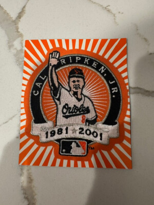 Cal Ripken Jr. Commemorative Retirement Patch 1981 - 2001 Legend New ...