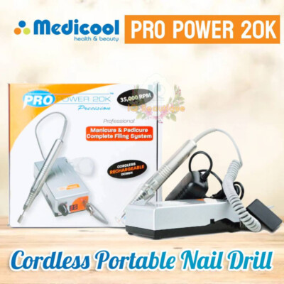 MEDICOOL PRO Power 20K Rechargeable PORTABLE Machine [Pearl/White ...
