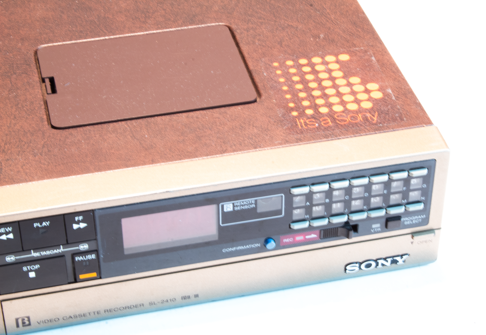 Sony Super Betamax Video Cassette Recorder Model SL-2410 UNTESTED AS IS ...