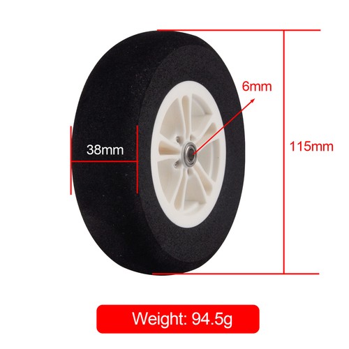 1 Pair Sponge Wheel Tires 80mm/100mm/115mm/130mm Diameter for RC Model ...