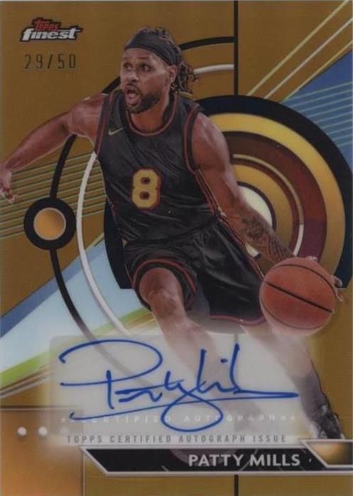 2023-24 Topps Finest - Finest Autographs Patrick Mills #FA-PM Gold ...