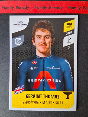 Geraint Thomas 211 Ineos Grenadiers sticker Panini Tour de France 2021 ...