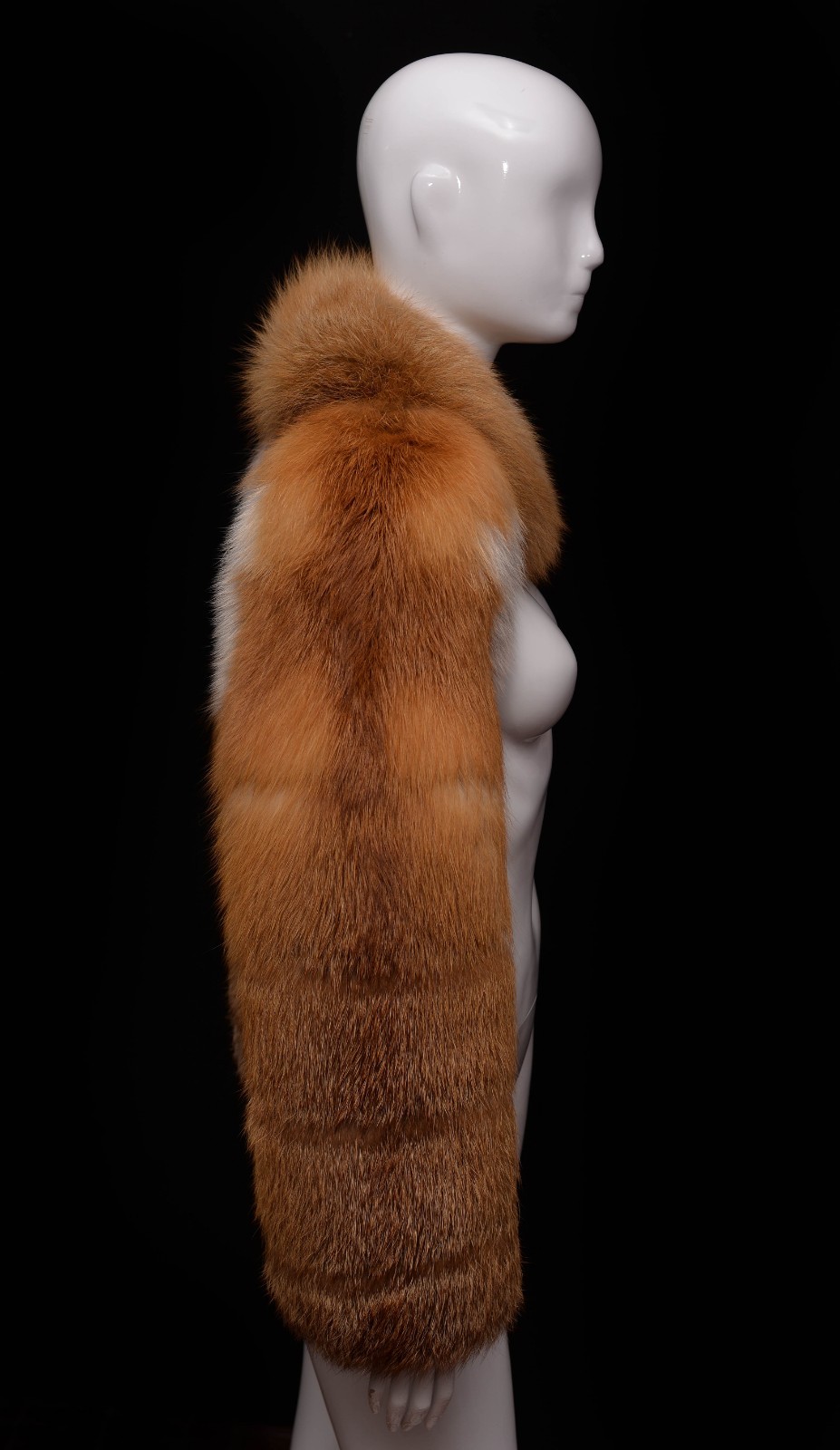 Genuine Red Fox Fur Women's Handmade Arm Warmers Sleeves + Scarf | eBay