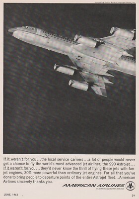 Aviation Magazine Print - American Airlines Convair CV-990 Astrojet ...
