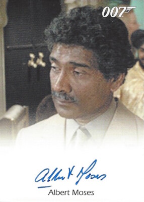 Bond 50th Anniversary Series 1 - AUTOGRAPH ALBERT MOSES as Sadruddin | eBay UK