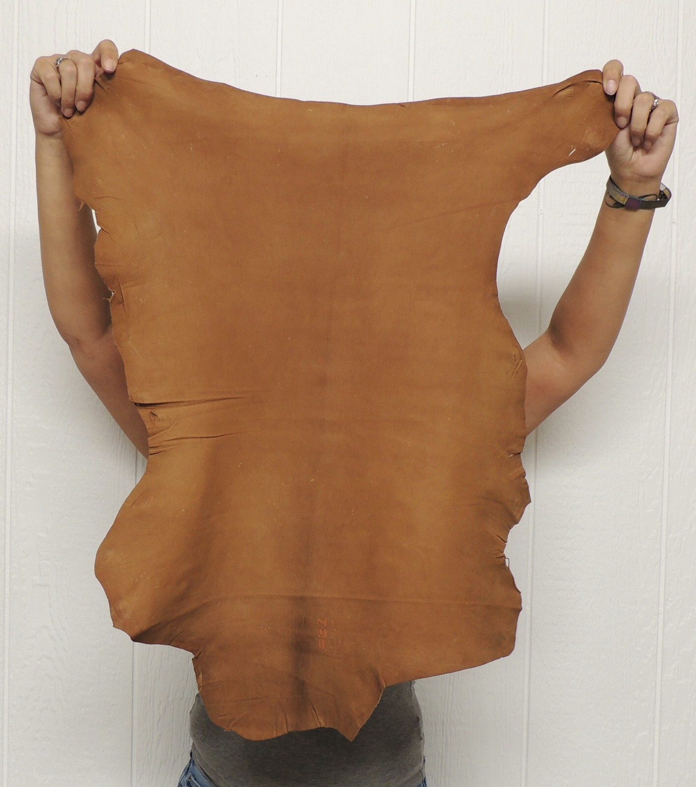 SADDLE BUCKSKIN Leather Hide for Native Crafts Taxidermy SCA LARP Skin ...