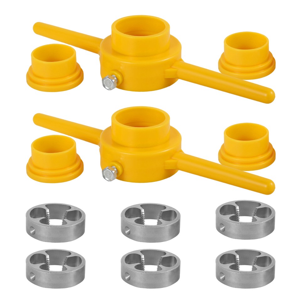 12Pcs PVC Thread Maker Tool Kit Pipe Threader Plumbing Hand Tool with ...