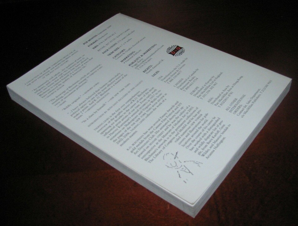 Talking Lines R.O. Blechman ARC Advance Reader Copy Drawn Quarterly ...