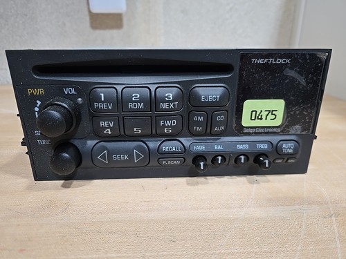 Vintage 1995 GM GMC Chevy Delco Radio CD Player AM FM 16210475 Untested ...