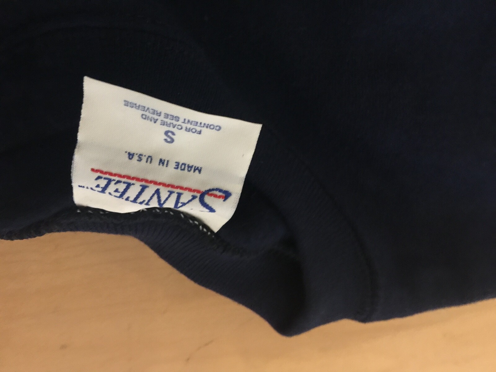 usn sweat shirt , navy blue color, crew neck, size small, made in usa ...