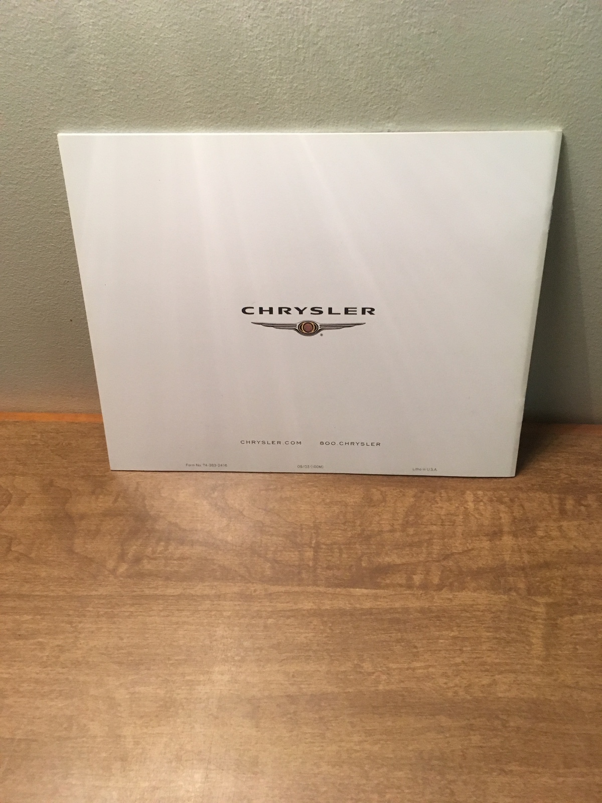 2004 Chrysler Pacifica Brochure with Color Chart, Fold-Out Pages | eBay