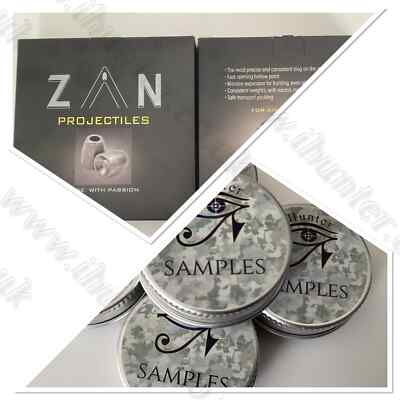 ZAN Projectiles SAMPLE .22/5.56mm (.219) Airgun Slugs 22gr Free P&P ...