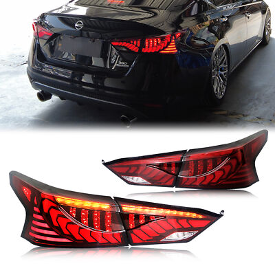 LED Red Tail Lights For Nissan Altima 2019-2024 SR SV Sequential Rear ...