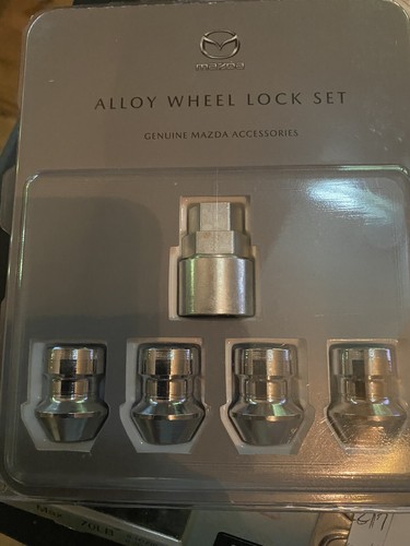 Genuine Mazda Wheel Locks Chrome - Dual Hex C9N3V9740 OEM NEW | eBay