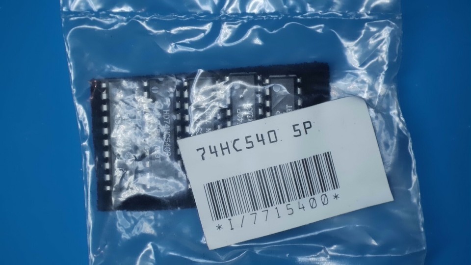 Quantity 5 - Hitachi HD74HC540P / 74HC540 Octal Buffer Line Driver ...