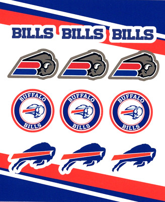 Buffalo Bills NFL Vinyl Kiss-Cut Sticker Set / Decal Sheet *Free ...