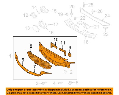 MAZDA OEM 17-18 CX-5 Front Bumper-Grille Assembly KB8E50710J | eBay