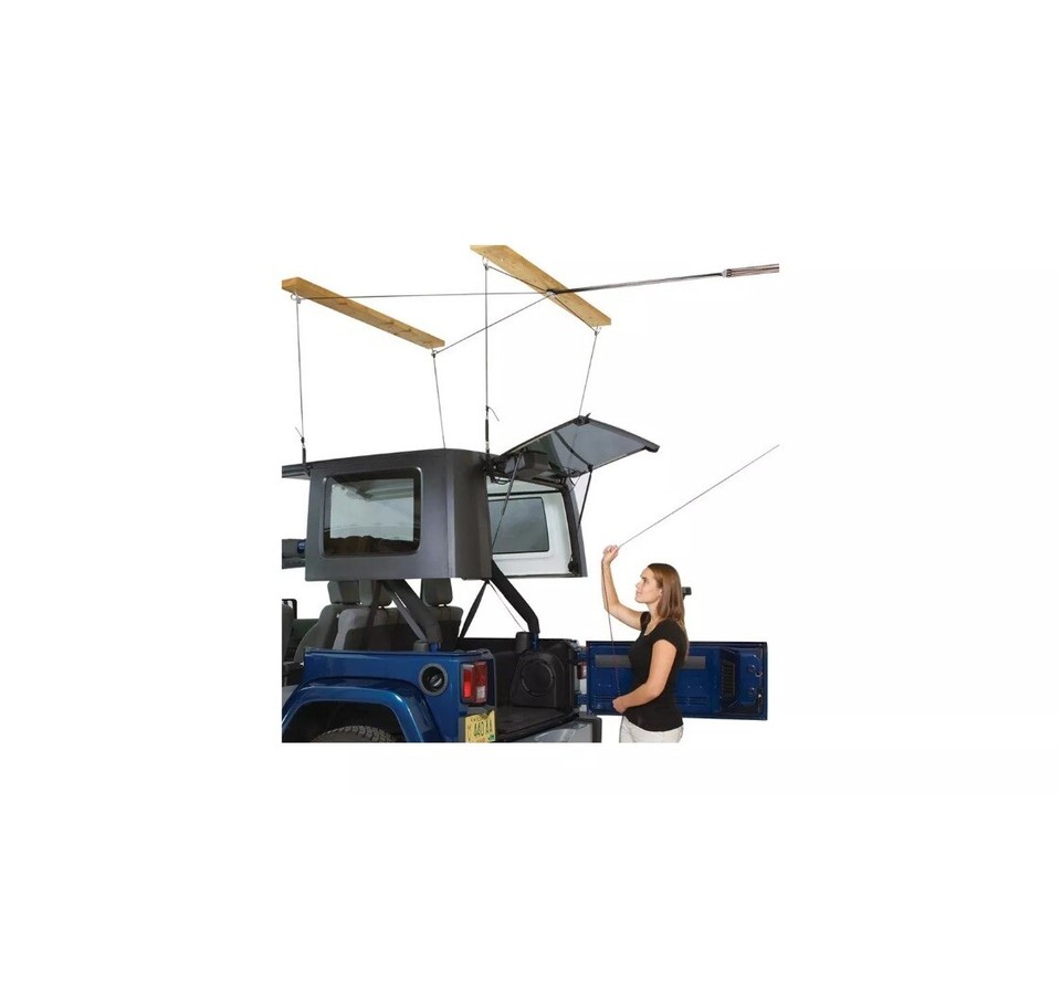 Jeep Hard Top Overhead Storage Hoist Harken Hoister Garage 10' Lift ...