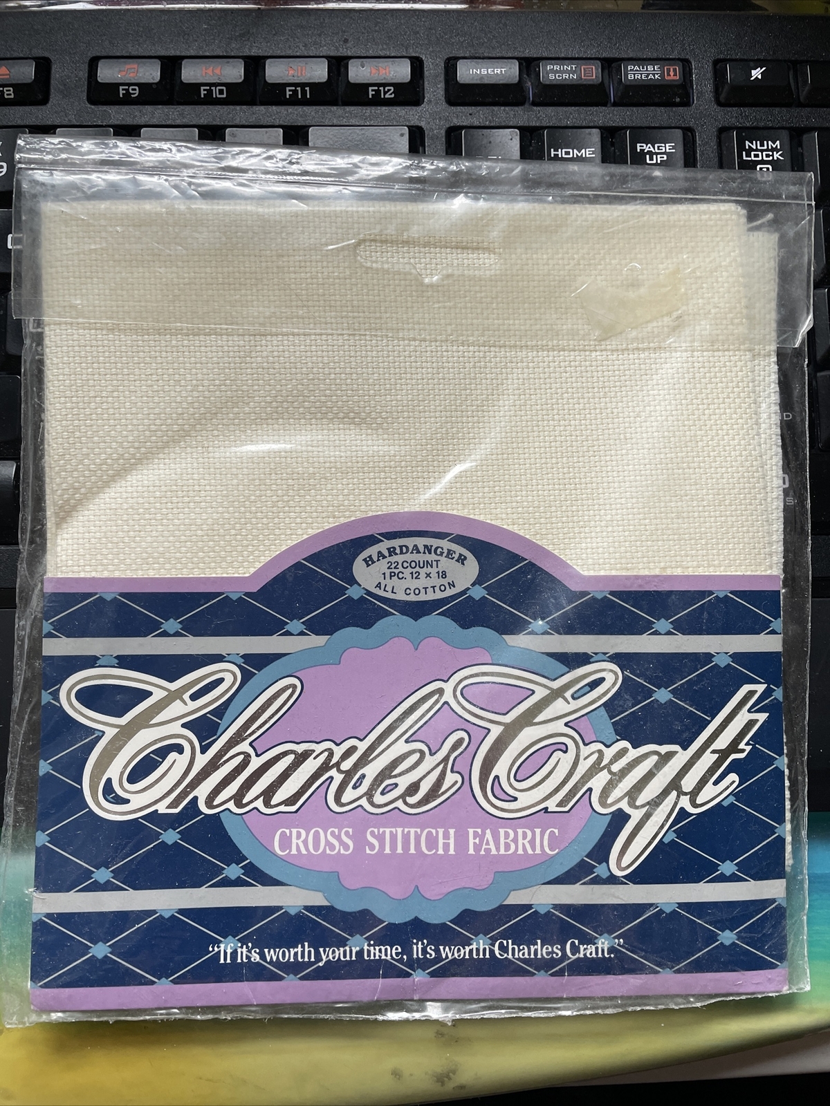 Charles Craft Cross Stitch Fabric Hardanger 22 Count 12"X18" Ivory New ...