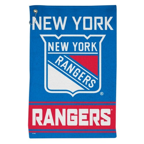 NEW YORK RANGERS ALL PURPOSE GOLF TAILGATE TOWEL 16"X25" HOOK AND ...